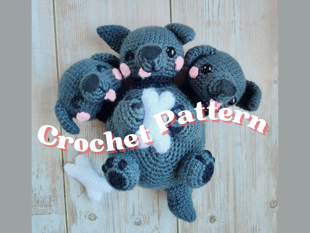 Cerberus Puppy Amigurumi Crochet Pattern - Etsy