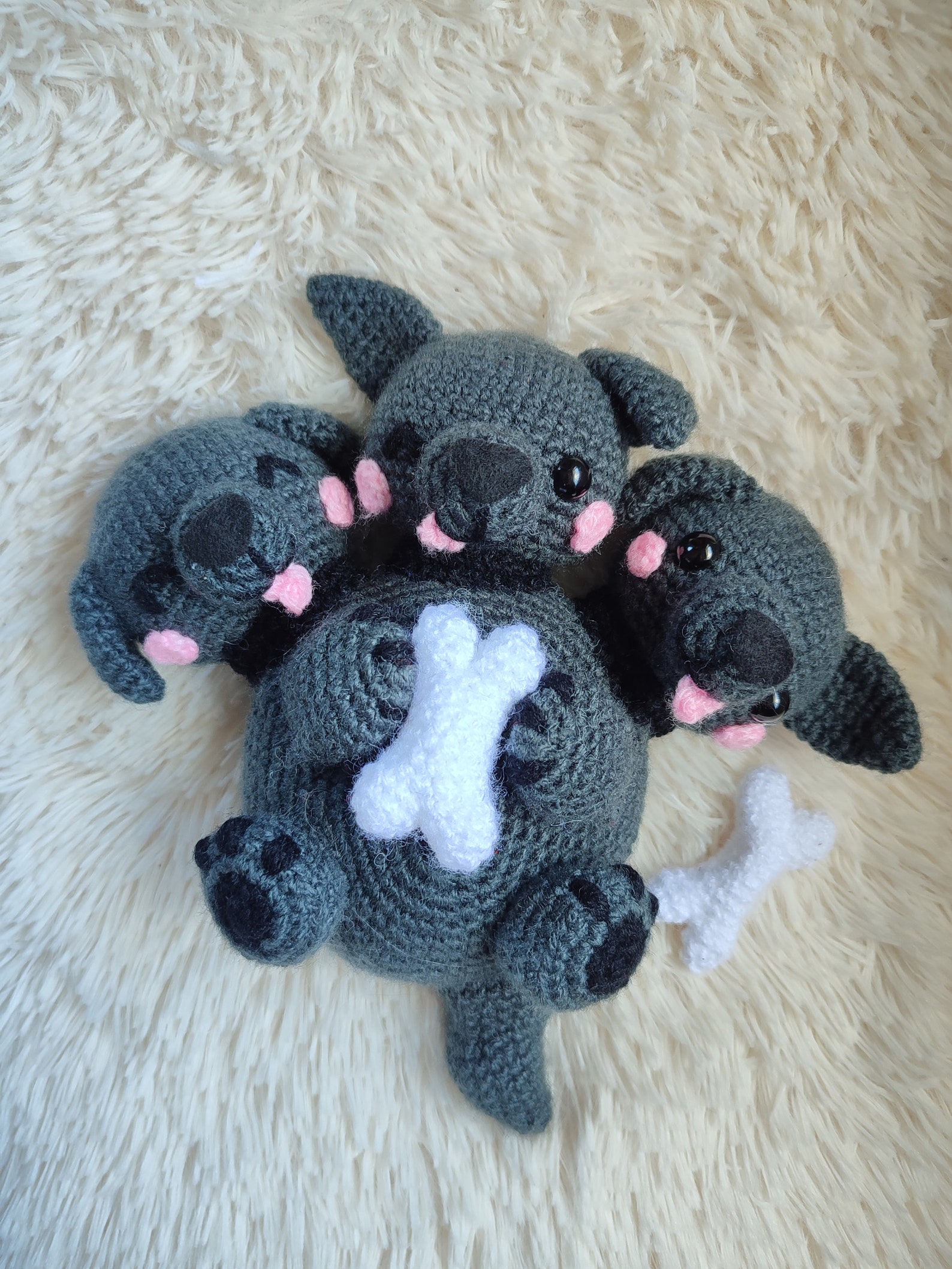 Cerberus Puppy Amigurumi Crochet Pattern - Etsy
