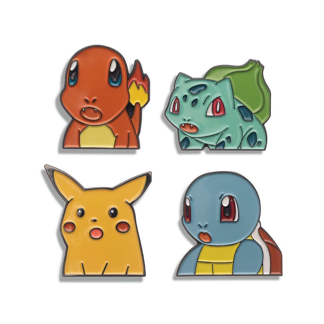 Surprised Pokemon Pin Set Lapel Pin Soft Enamel Pingame - Etsy