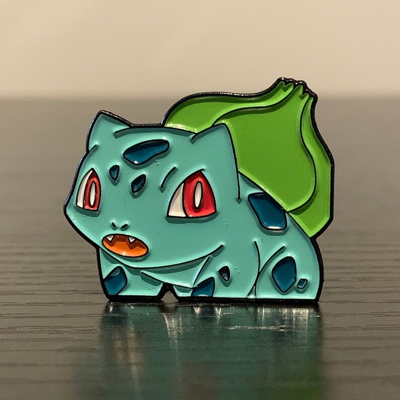 Surprised Bulbasaur Pin Lapel Pin Soft Enamel Pingame | Etsy