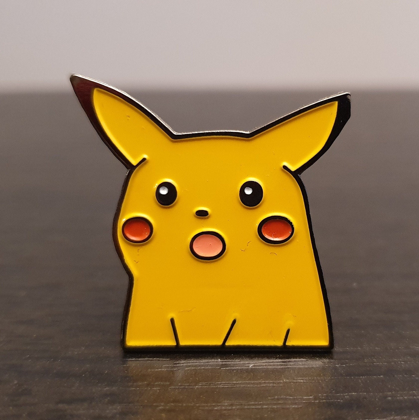 Surprised Pikachu Bundle Enamel Pin Sticker Slap Iron - Etsy Australia