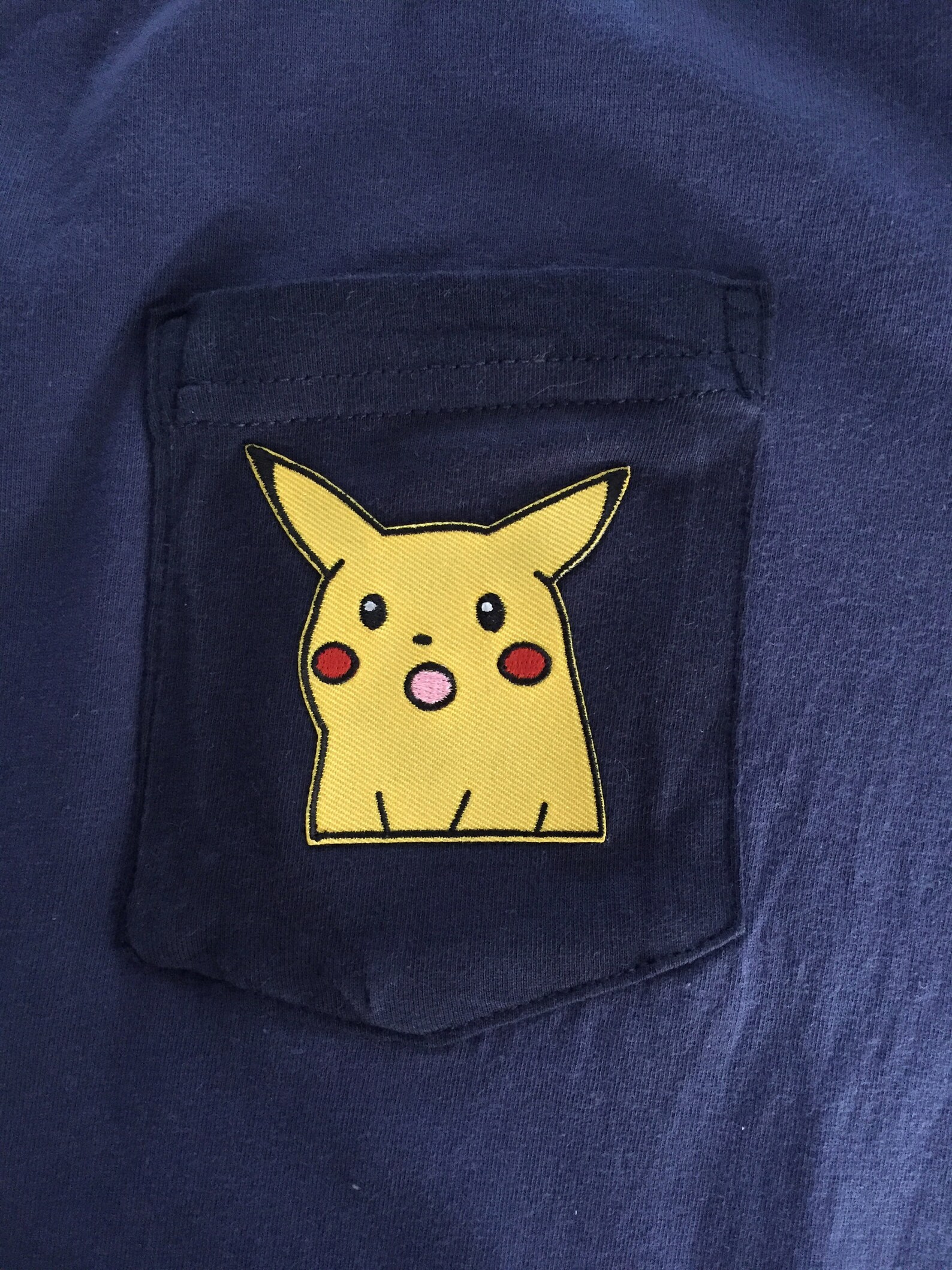 Surprised Pikachu Patch Iron on Patch Patchgame Pokemon | Etsy