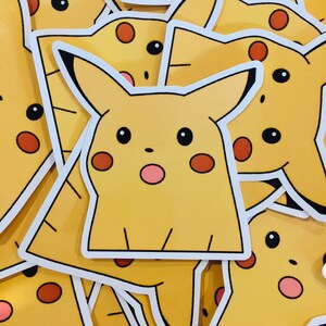 Surprised Pikachu Sticker Pokemon Memes - Etsy