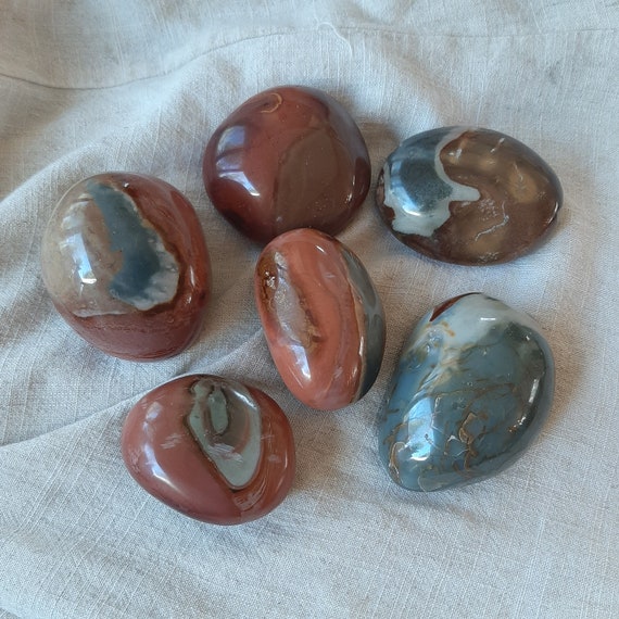 Large Polychrome Jasper Palm Stones / Desert Jasper Palm - Etsy