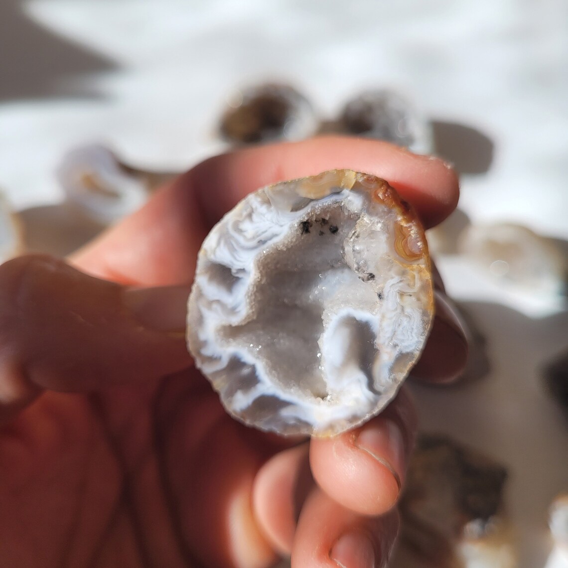 Mini Agate Geode Pairs / Geode Halves / Geode Crystals / Geode - Etsy