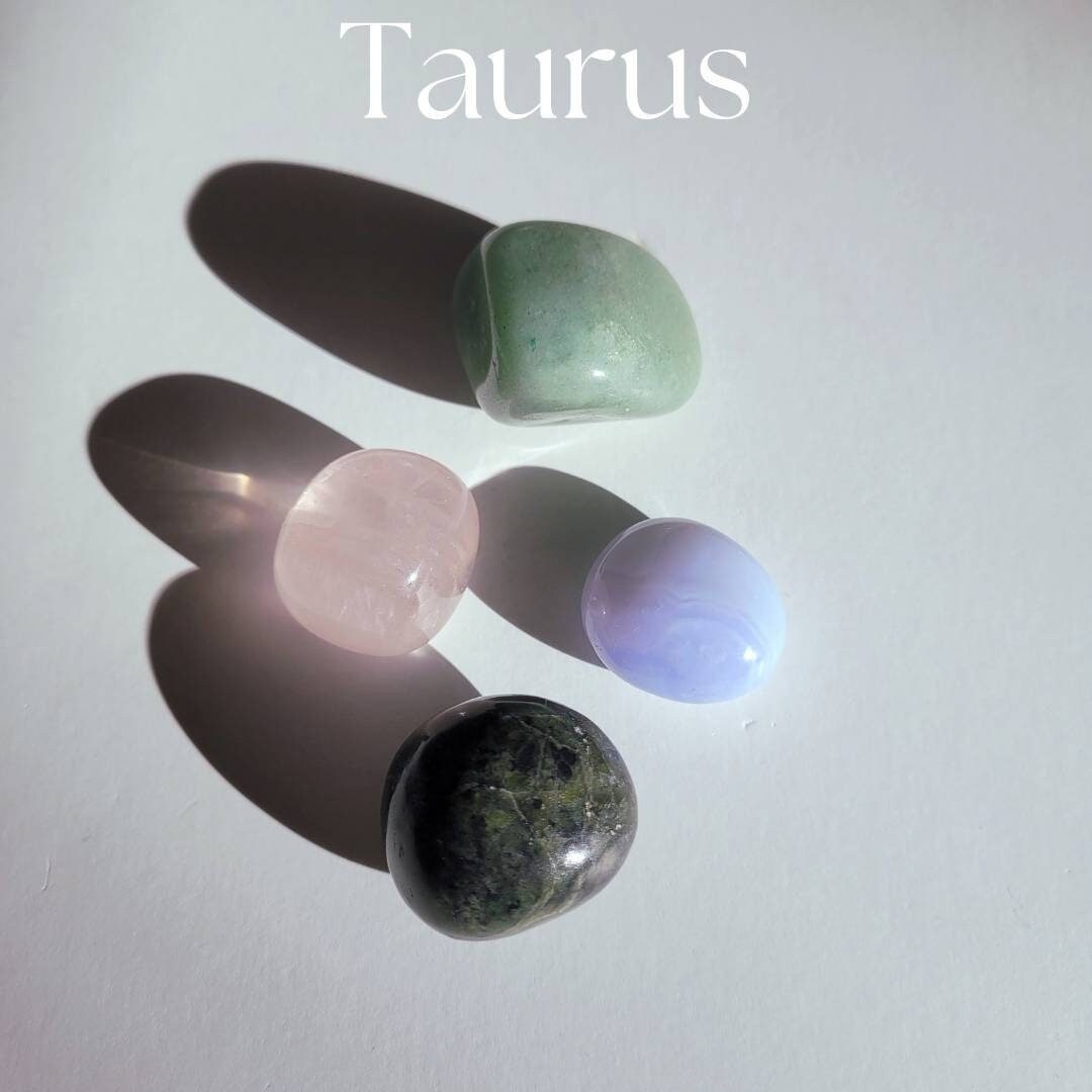 Taurus Stones Set Healing Stones Healing Crystals Set Taurus Crystal ...