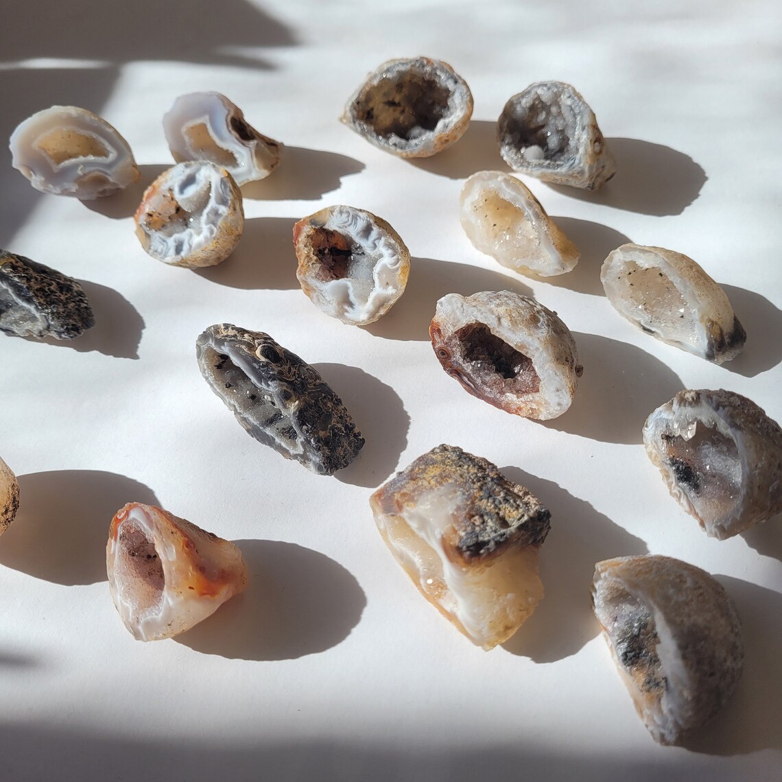 Mini Agate Geode Pairs / Geode Halves / Geode Crystals / Geode - Etsy