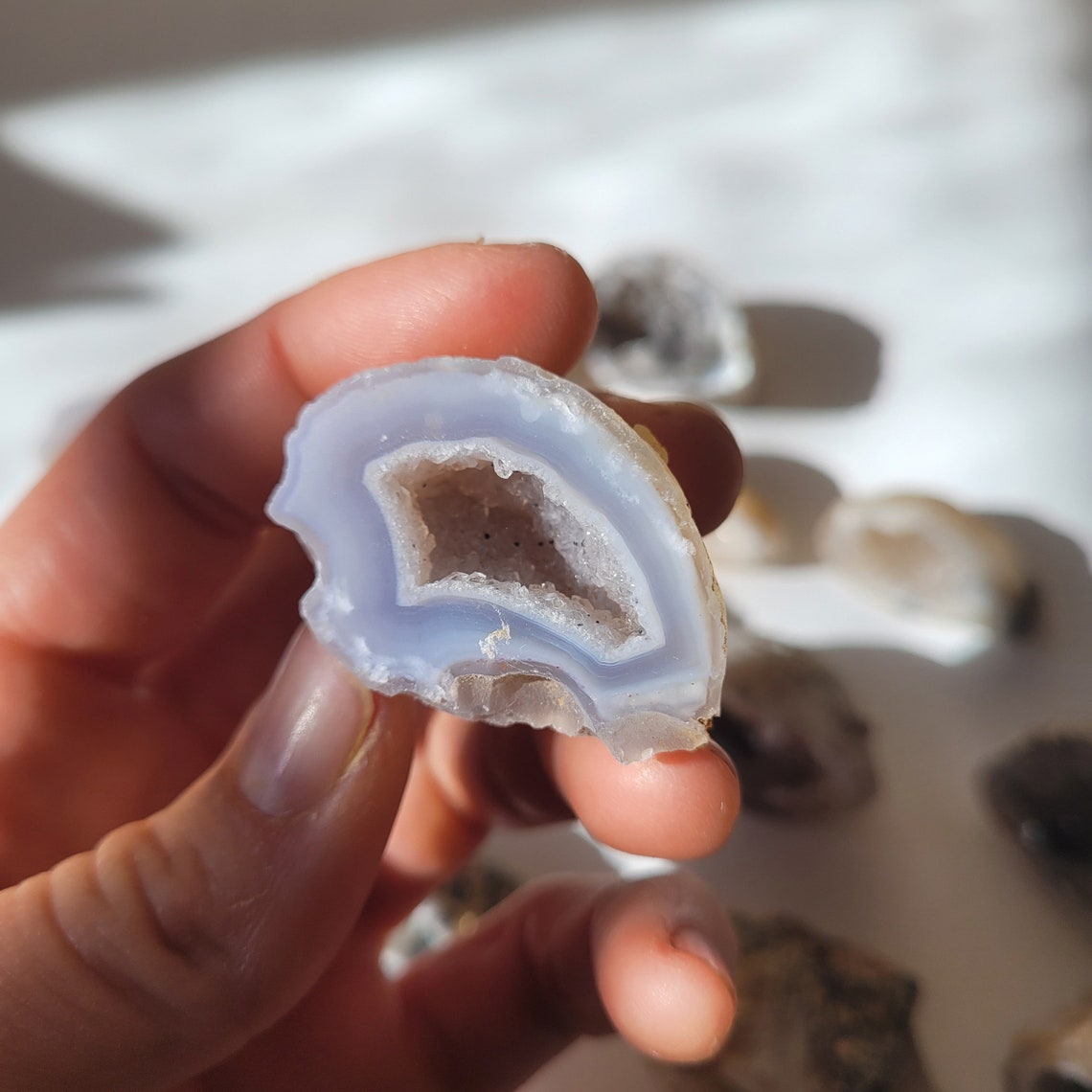 Mini Agate Geode Pairs / Geode Halves / Geode Crystals / Geode | Etsy