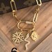 Gold Open Link Chain Mixed Charms Necklace - Etsy