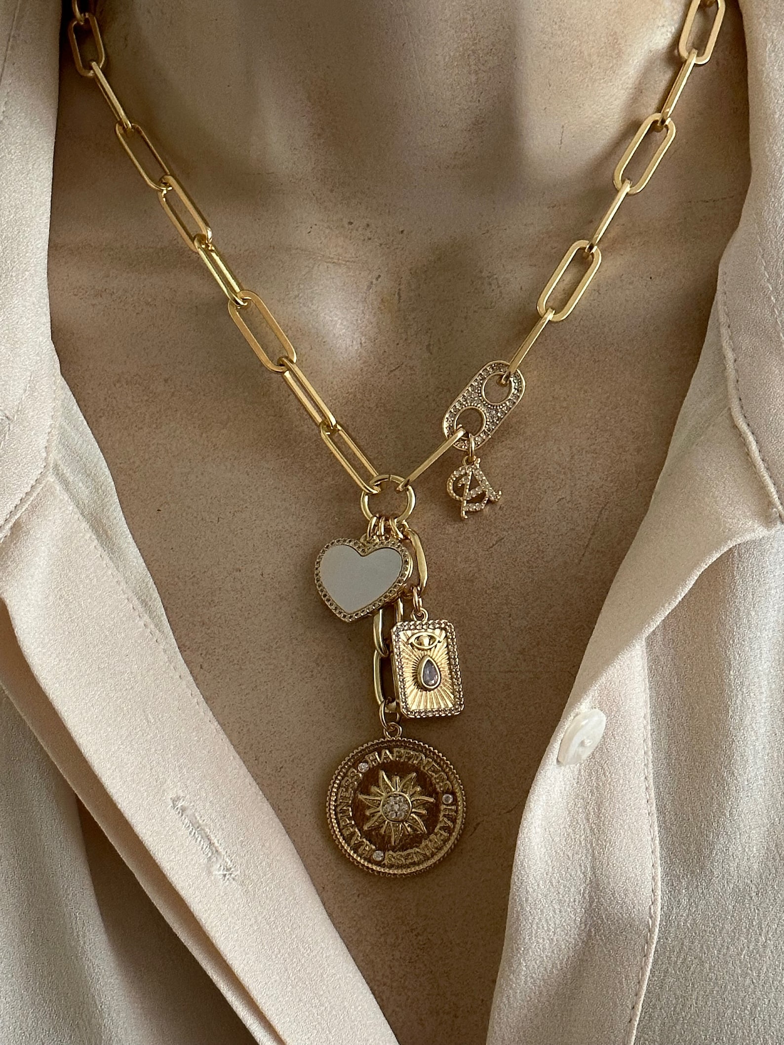 Personalized Protection Talisman Necklace - Etsy