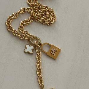 Personalized Padlock Toggle Necklace - Etsy
