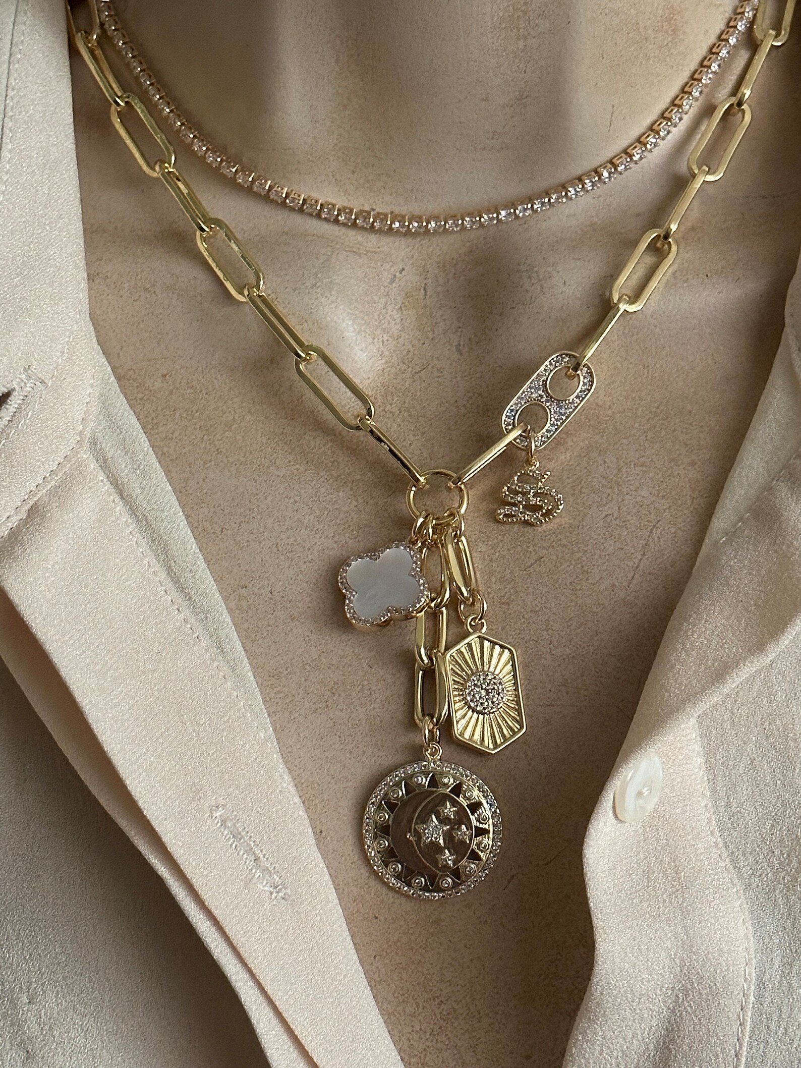 Personalized Protection Talisman Necklace - Etsy