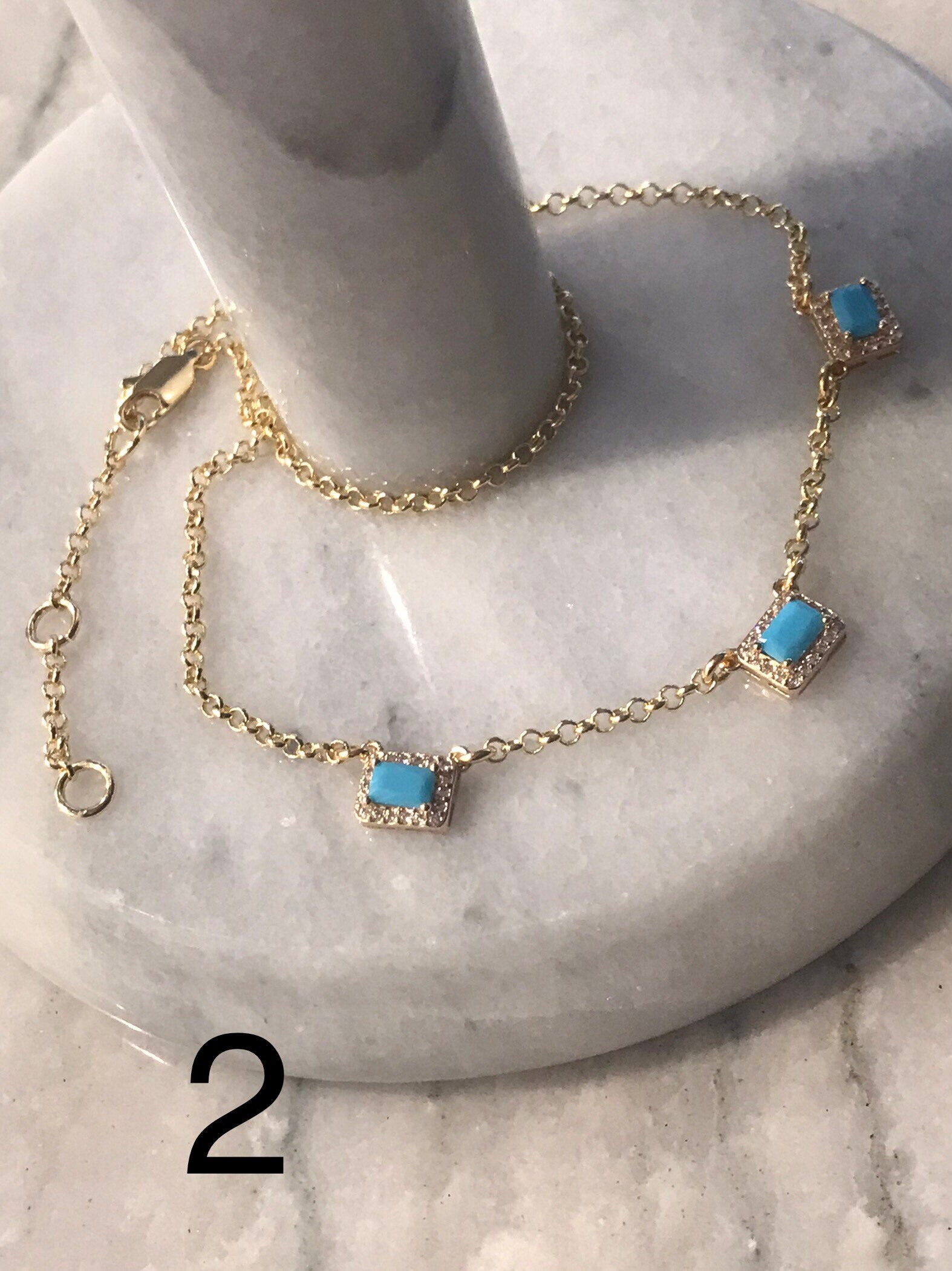 Equestrian Style Lariat/ Turquoise Charm Necklace - Etsy