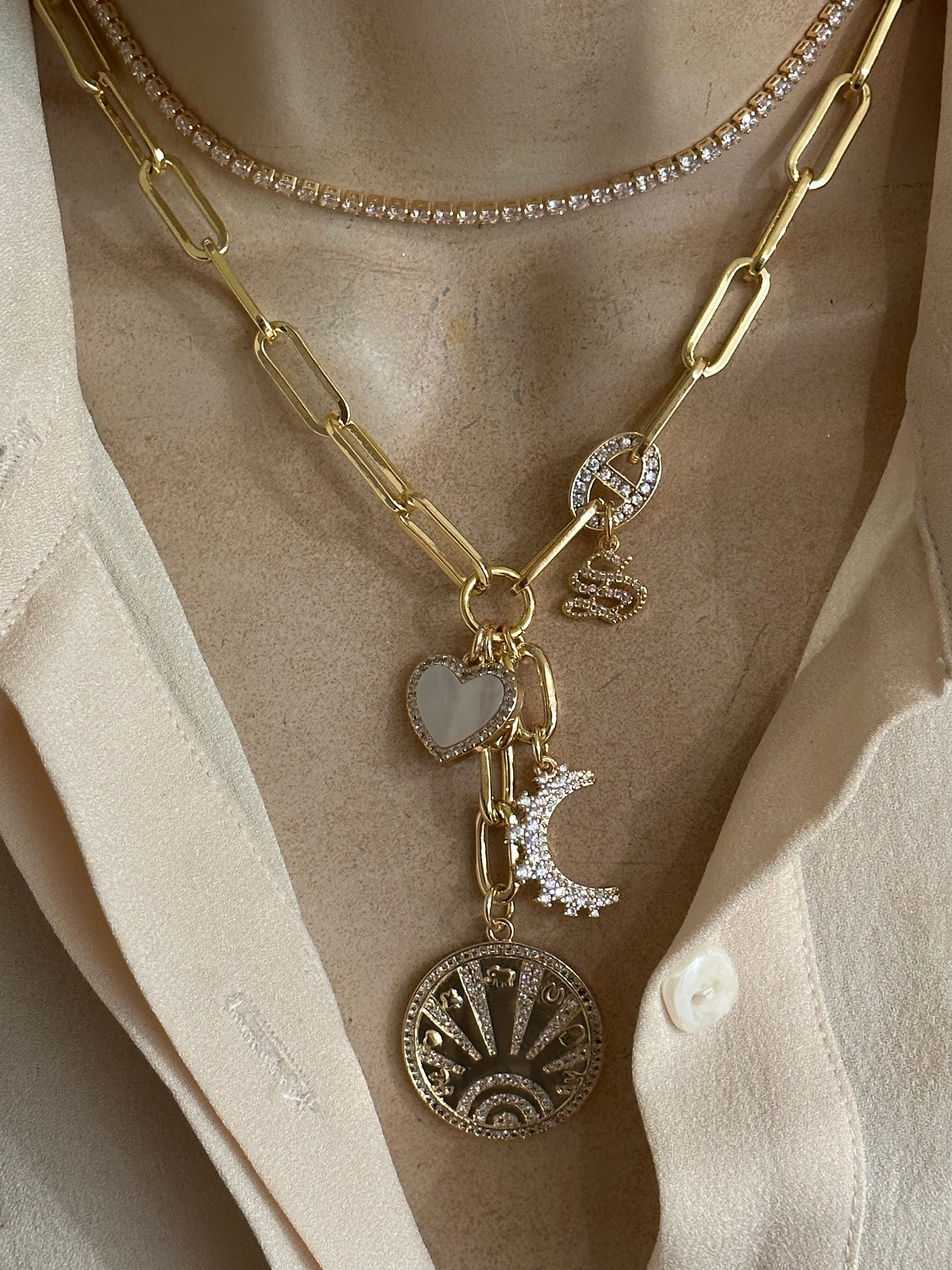 Personalized Protection Talisman Necklace - Etsy