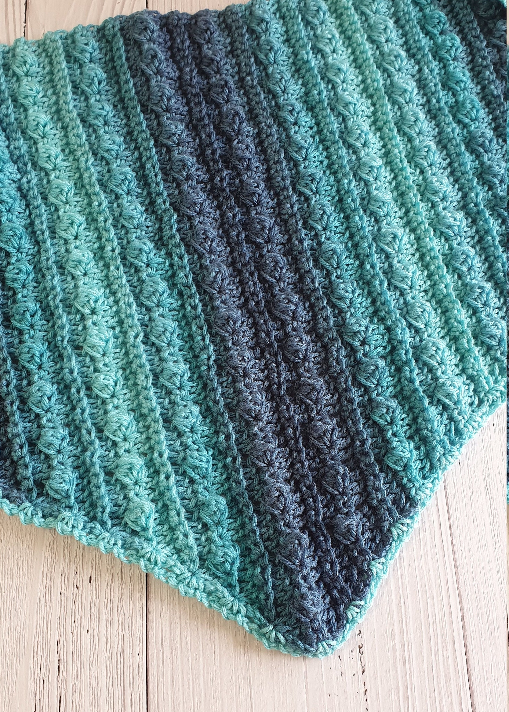 CROCHET PATTERN - Kiss From a Rose Scarf, US Terms, Advanced Beginner ...