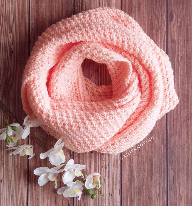 CROCHET PATTERN - Frosty Mint Scarf, US Terminology, Crochet Infinity ...