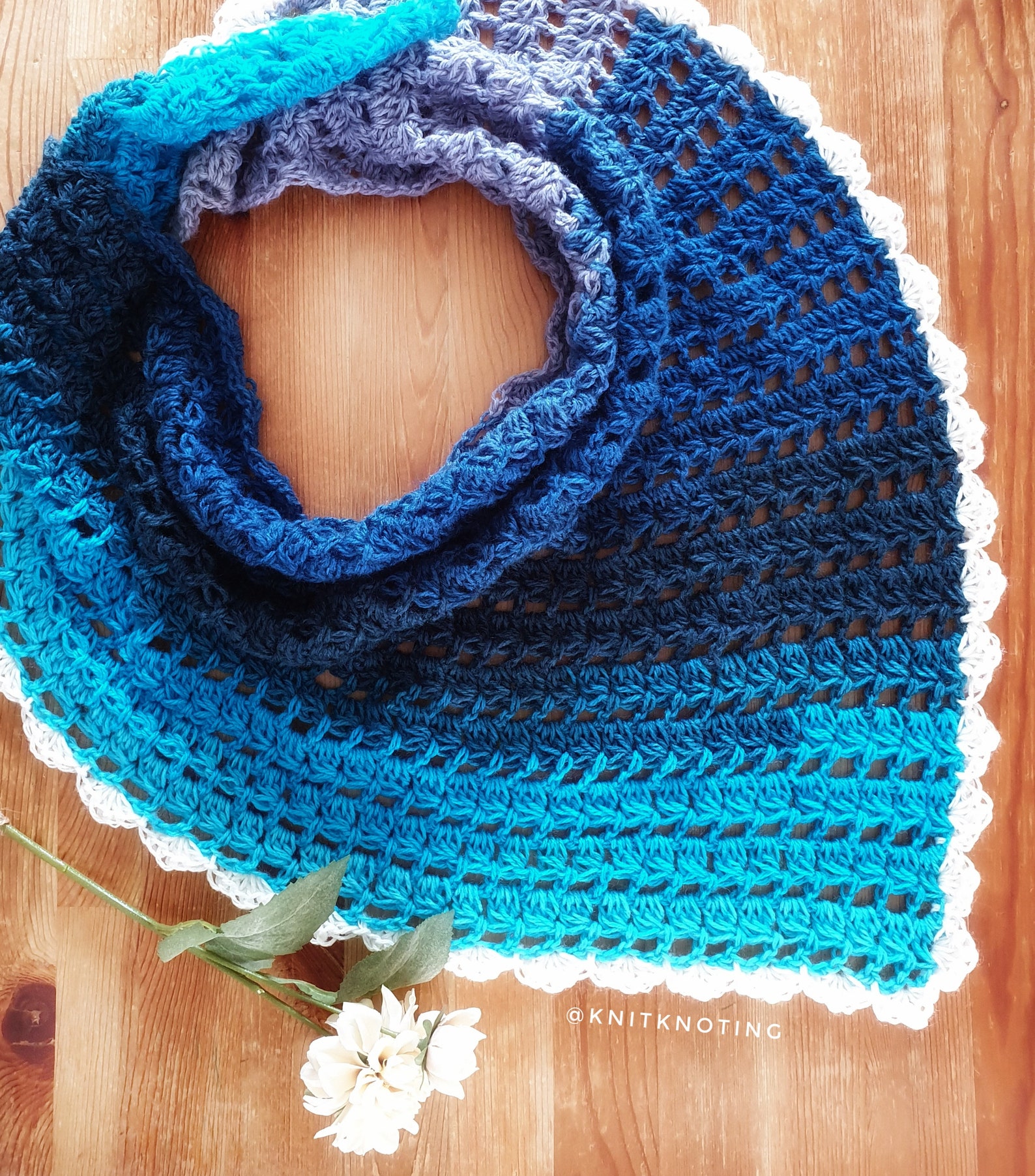 CROCHET PATTERN Hopscotch Asymmetrical Scarf US Term - Etsy