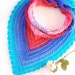 CROCHET PATTERN - Hopscotch Triangle Scarf, US Term, Crochet Pattern ...