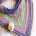 CROCHET PATTERN - Hopscotch Triangle Scarf, US Term, Crochet Pattern ...
