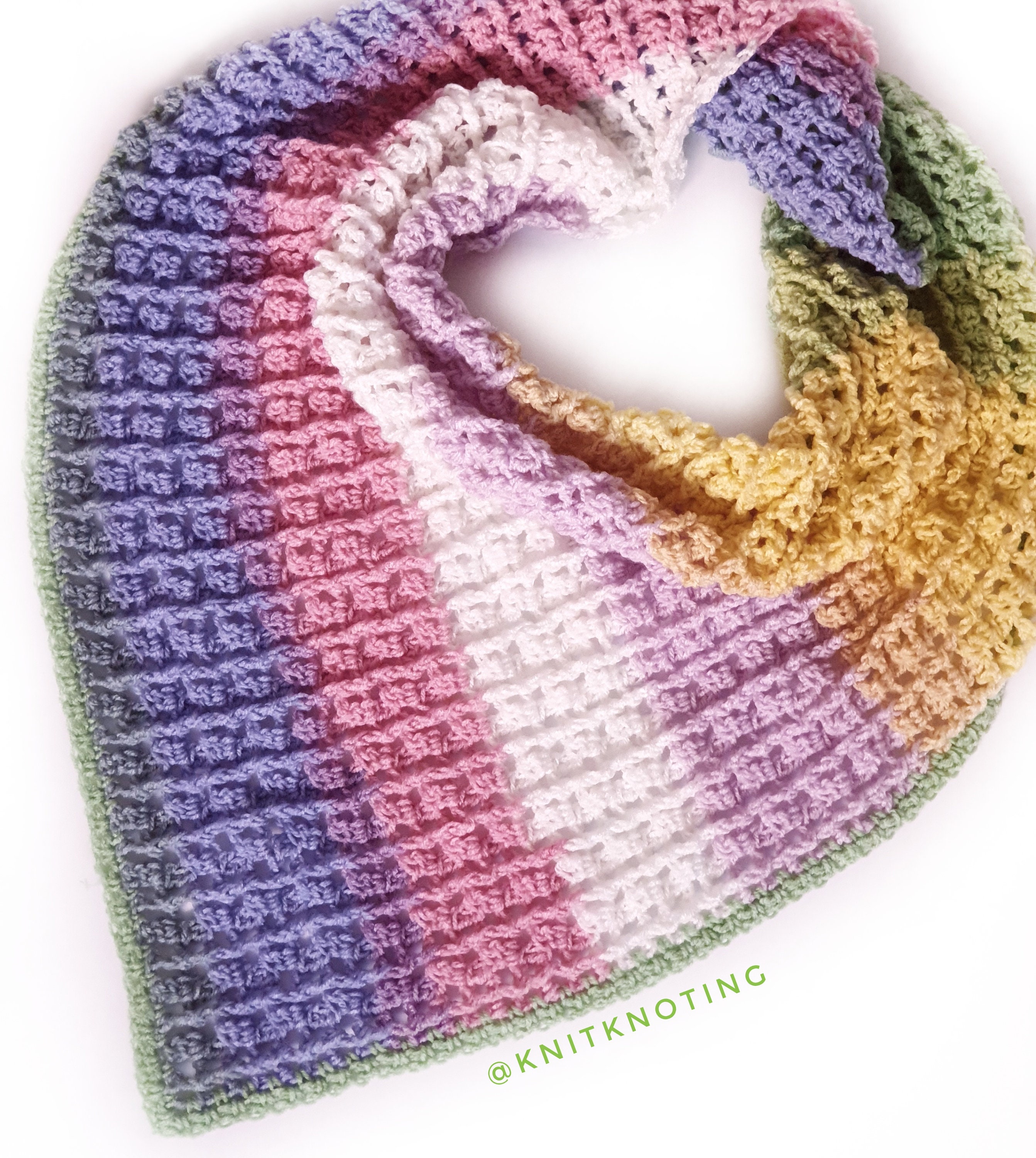 Trellis Yarn Scarf Crochet Pattern