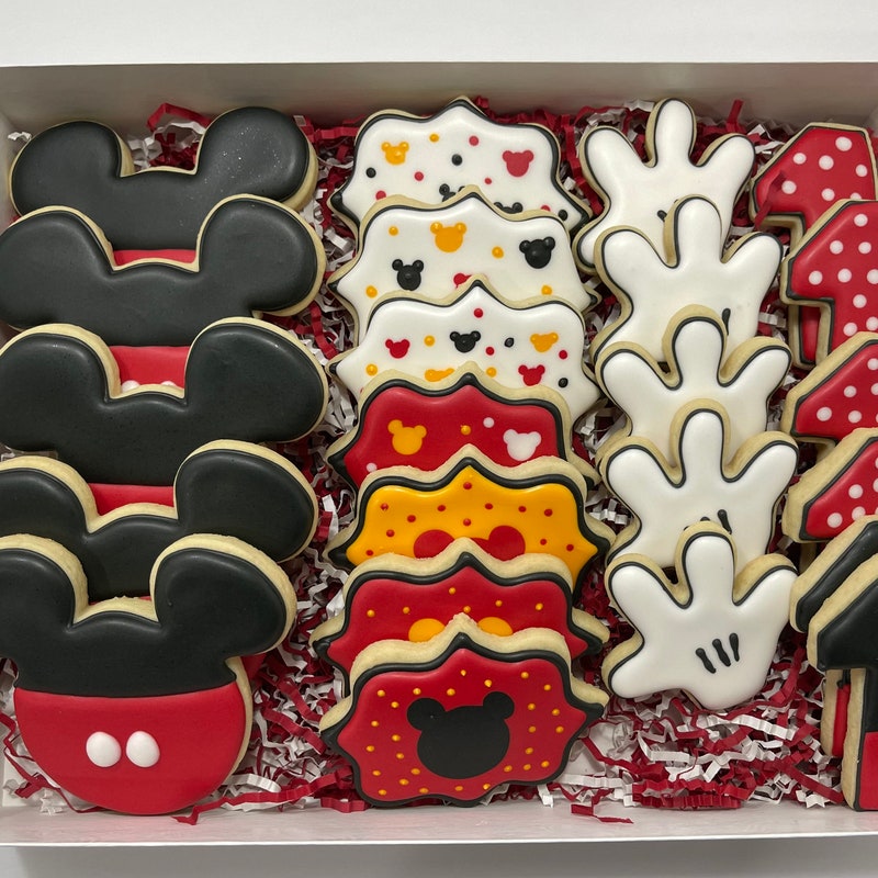 Mickey Mouse Cookies - Etsy
