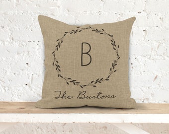 Monogram pillow | Etsy