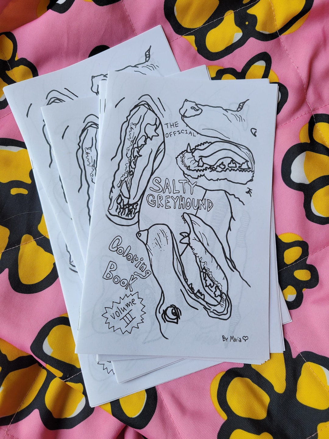 The Official Salty Greyhound Coloring Book (volume 3) - Etsy
