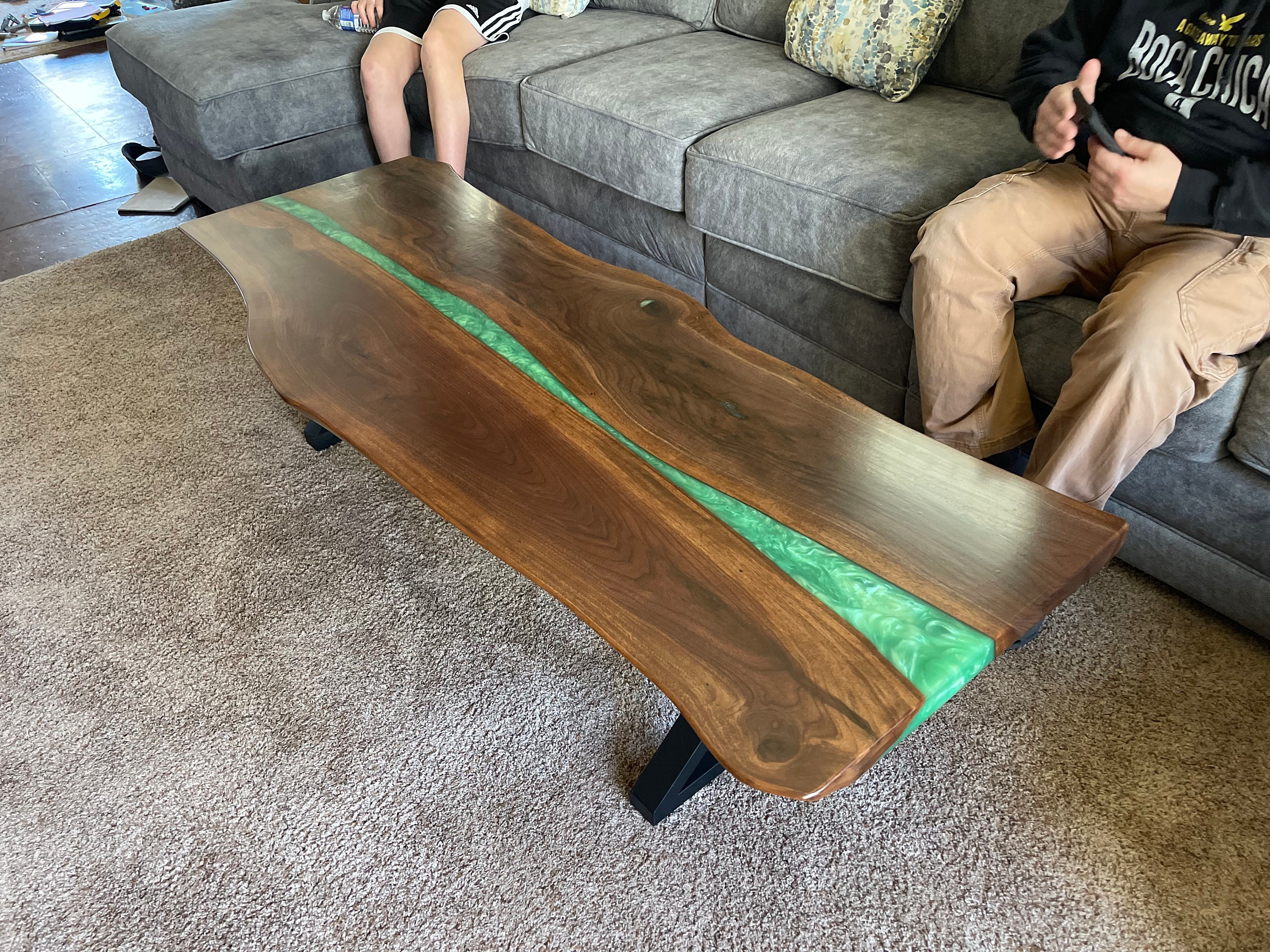 Custom Made Epoxy and Live Edge Wood Tables and Countertops - Etsy