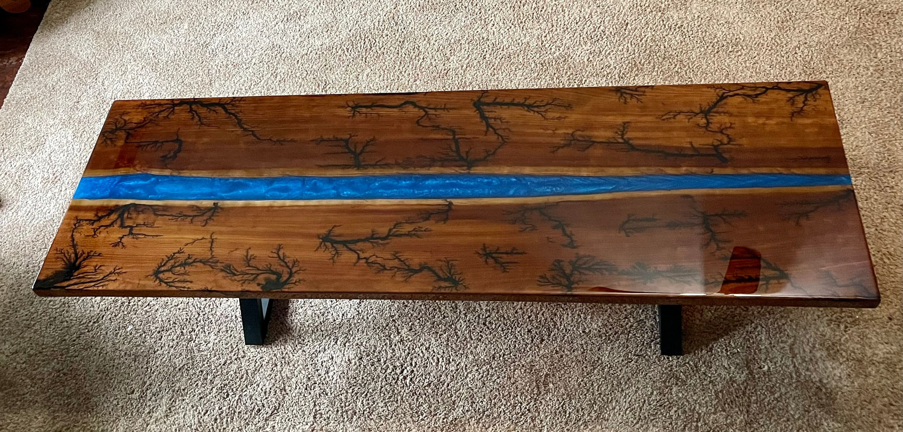 Custom Made Epoxy and Live Edge Wood Tables and Countertops - Etsy