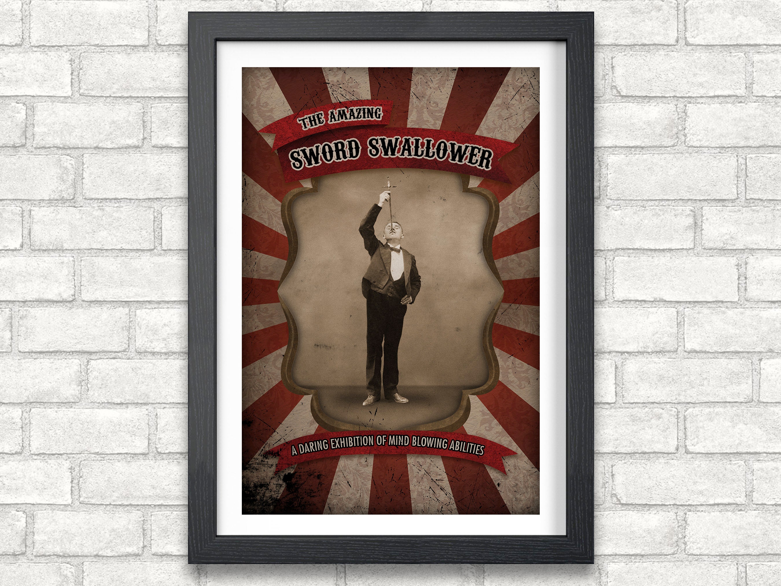 The Amazing Sword Swallower - Etsy