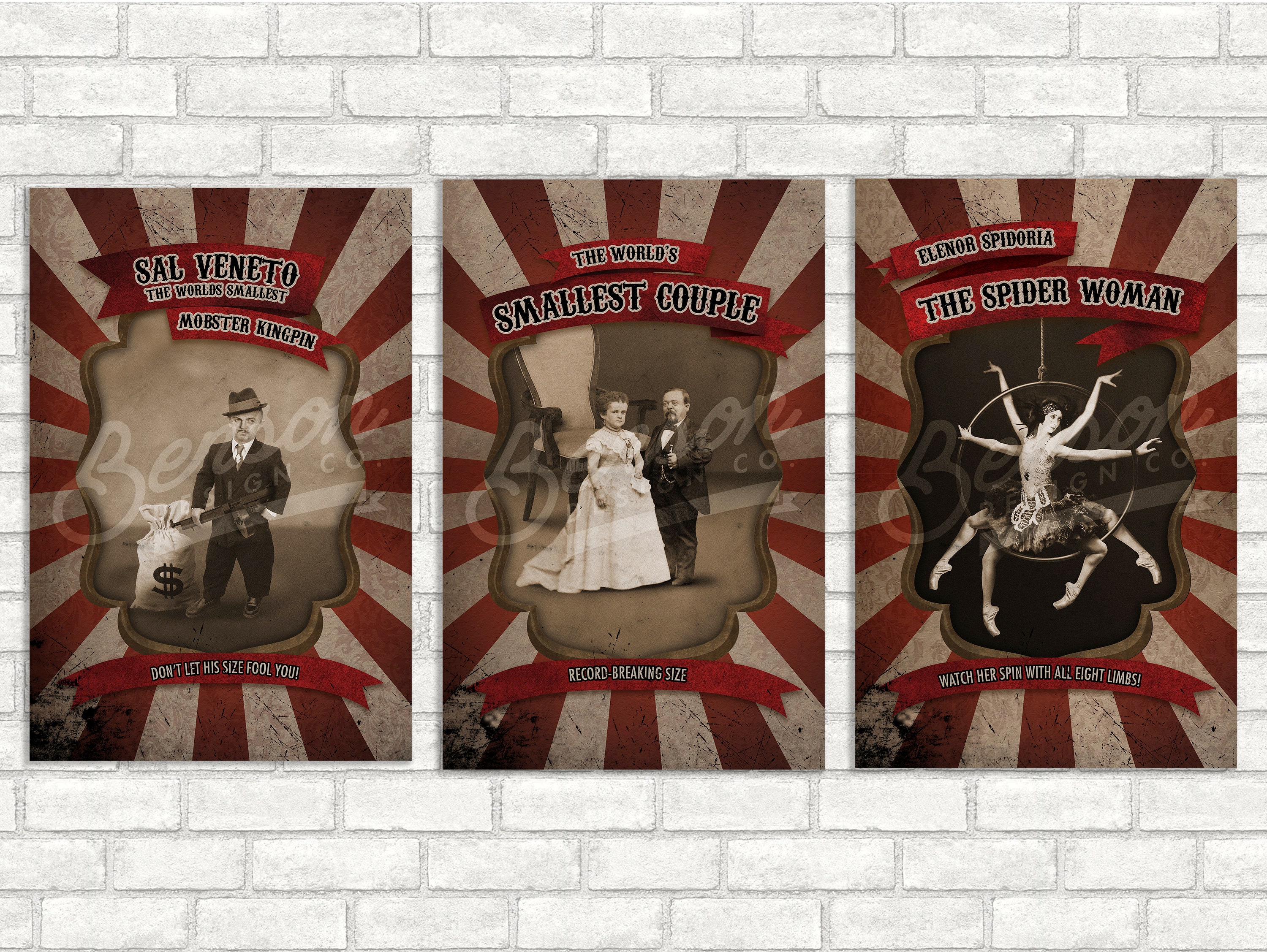 Circus Freak Show Posters -COMPLETE COLLECTION - Etsy