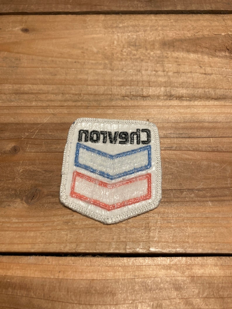 Vintage Chevron Gas Station Uniform Patch - Etsy