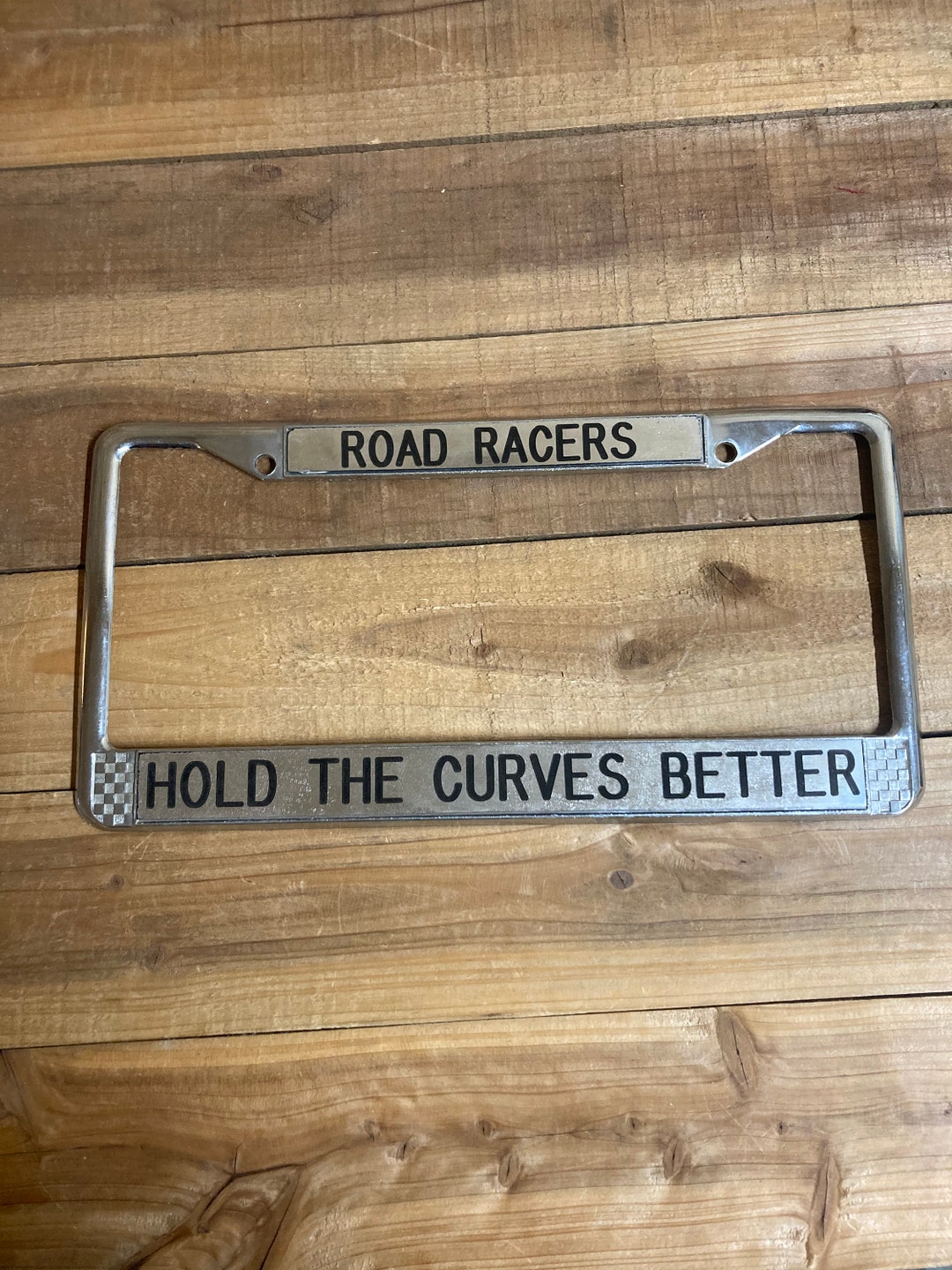 Vintage Road Racers License Plate Holder - Etsy