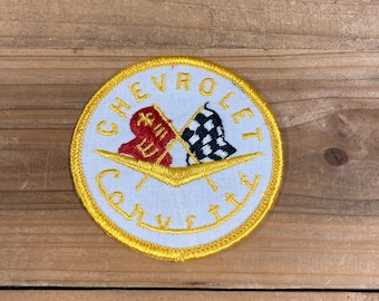 Vintage Chevy Corvette Embroidered Racing Iron on Patch 4 X 2 3/4 - Etsy