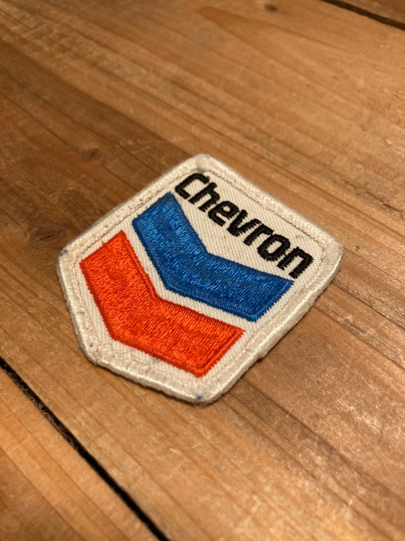 Vintage Chevron Gas Station Uniform Patch - Etsy