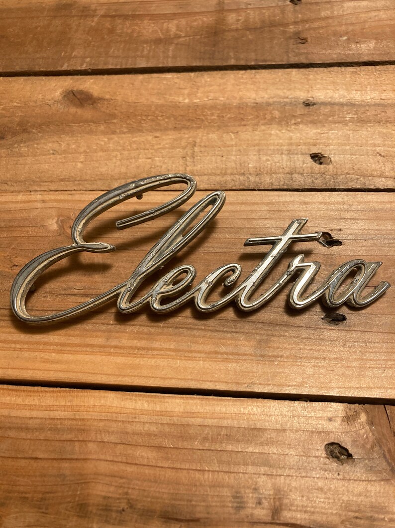 Vintage Late 1960s Buick Electra Side Script Emblem - Etsy