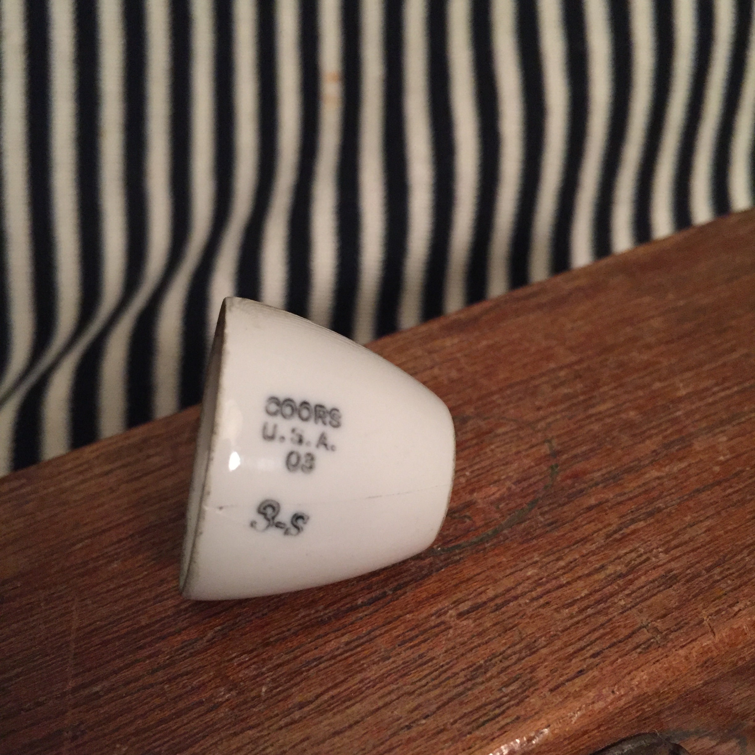 Vintage Coors USA Porcelain Thimble Cup - Etsy