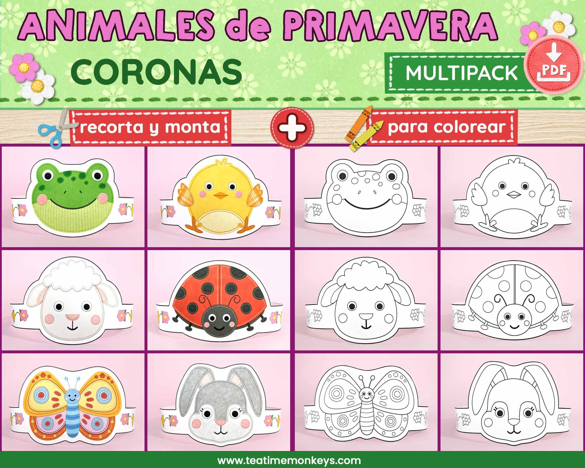 Animales salvajes para imprimir y recortar - Imagui