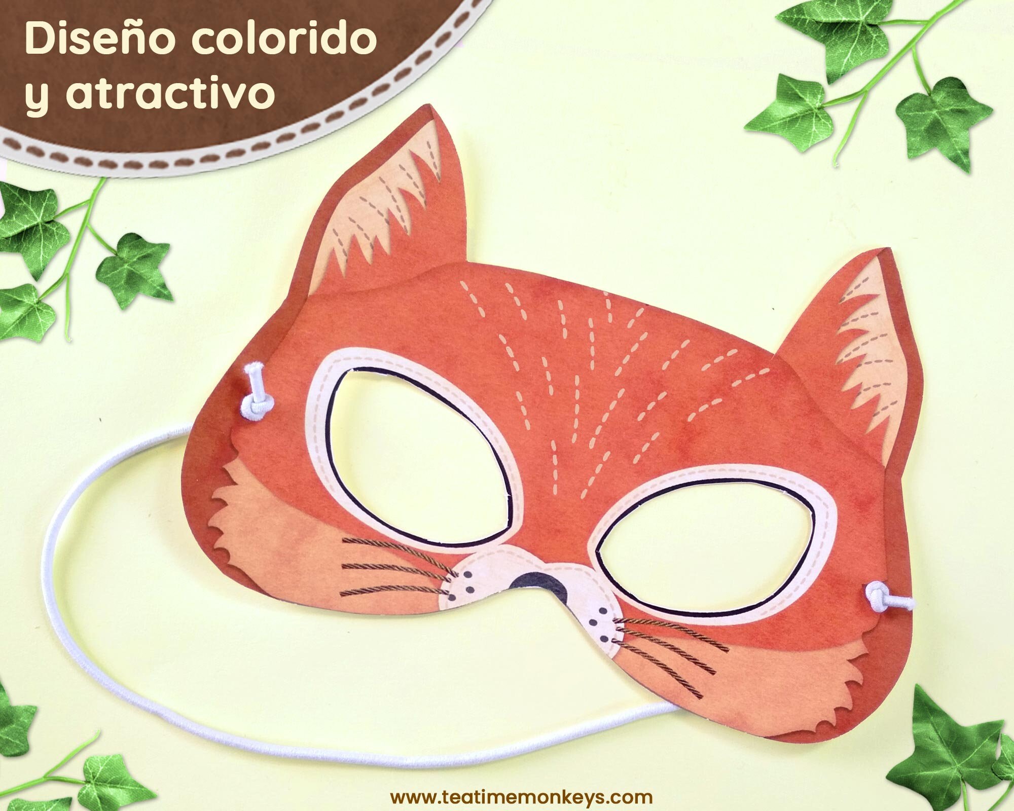 FOREST ANIMALS Pack 2 EIGHT Printable Masks Complement for - Etsy