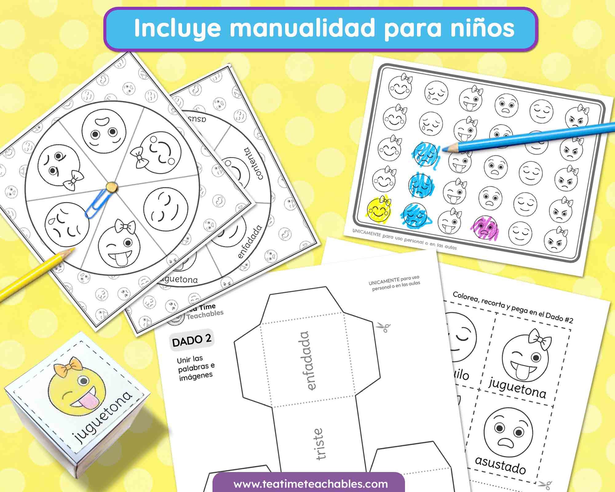 Spanish Bingo Game - Feelings and Emotions (teacher made)⛸ Descubra as ...