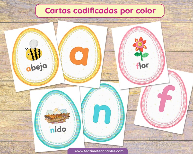 Spring Matching Cards in SPANISH: Alphabet and Letter Sounds PDF Search ...