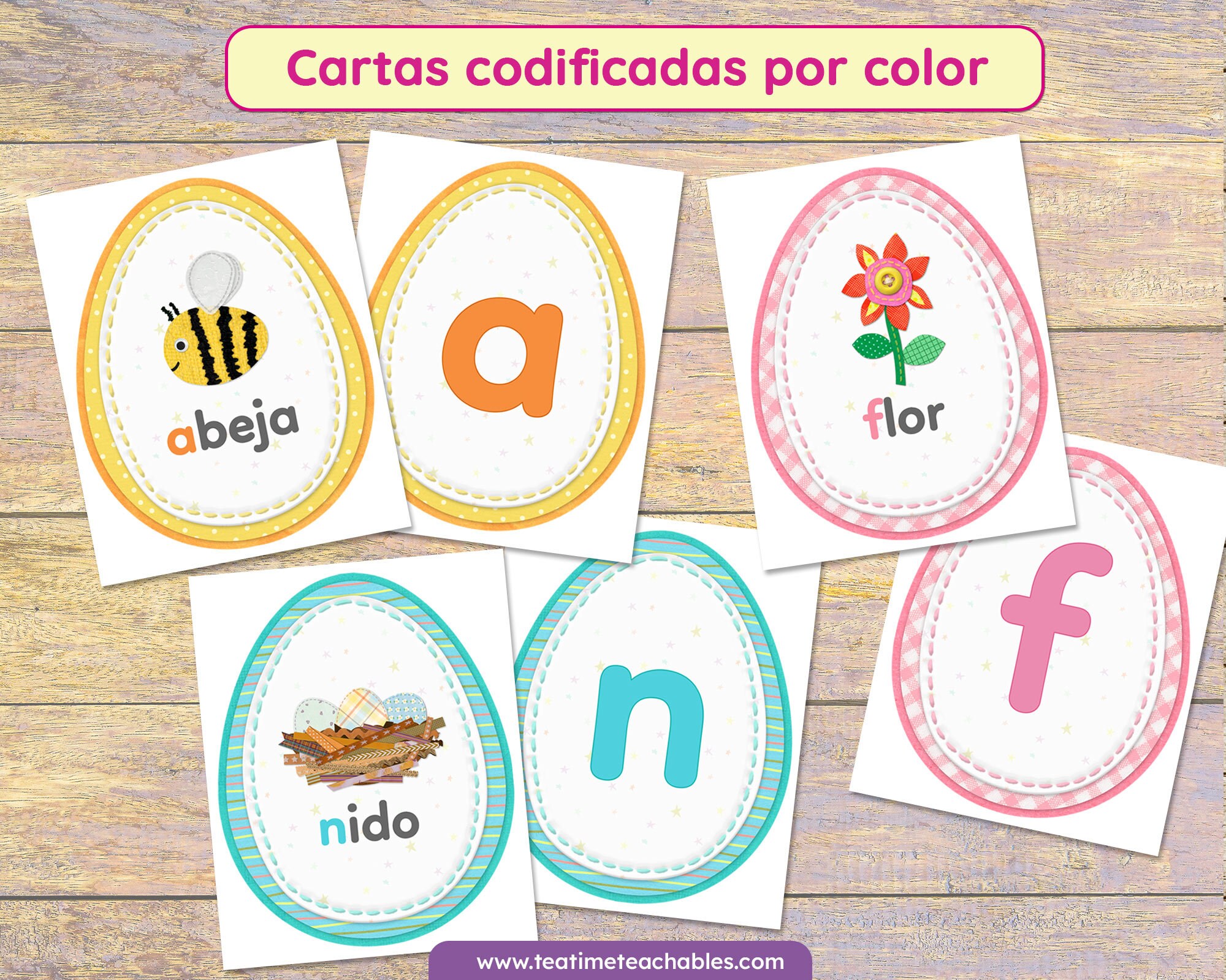 Spring Matching Cards in SPANISH: Alphabet and Letter Sounds PDF Search ...
