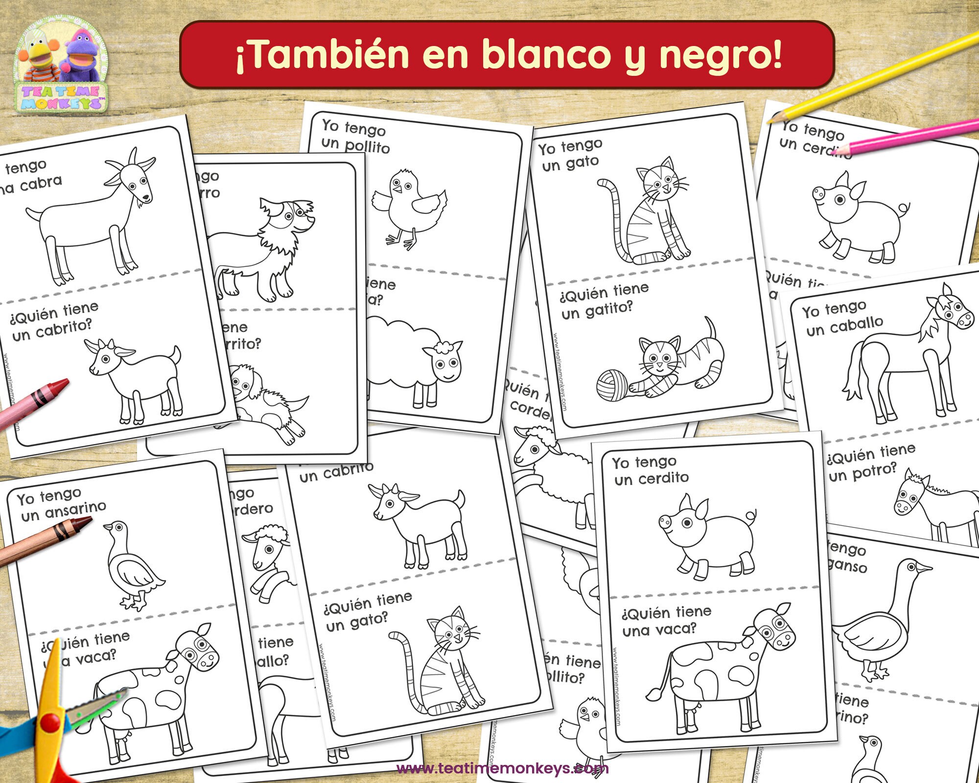 I Have Who Has GAME of Farm Animals and Their Babies EDITABLE - Etsy