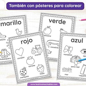 Learn Colors in Spanish | Colors Posters in Spanish | PDF | Printable ...