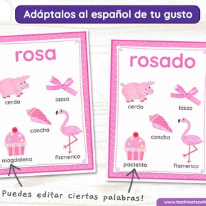 Learn Colors in Spanish | Colors Posters in Spanish | PDF | Printable ...