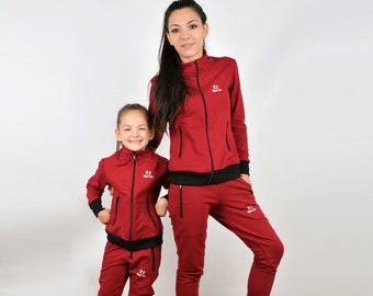 Mother and Daughter Matching Tracksuits - Etsy