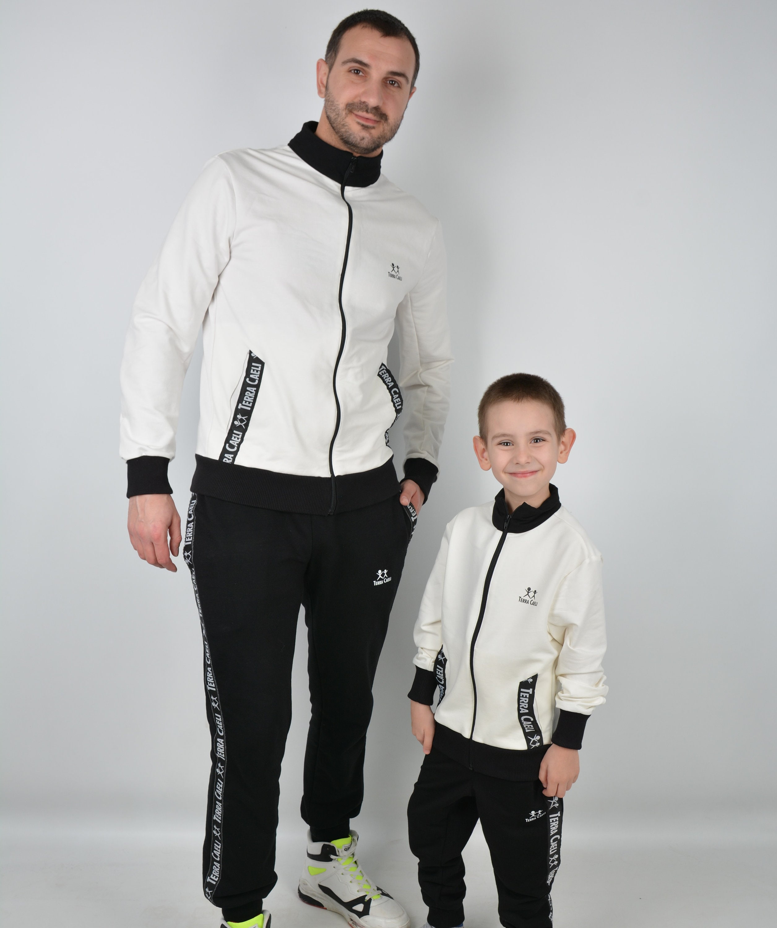 Matching Family Sweatsuits Family Tracksuits Black & White | Etsy