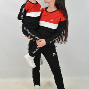 Family Matching Sweatsuits, Matching Family Red Tracksuits, Matching ...