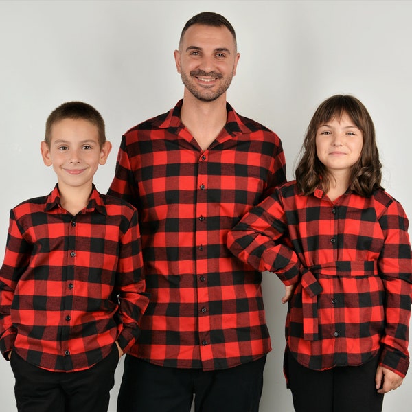 Dad and Son Matching Flannel Shirts - Etsy UK