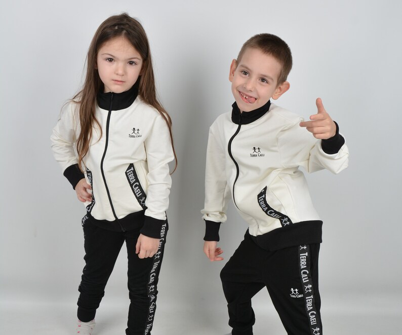 Matching Family Sweatsuits Family Tracksuits Black & White - Etsy